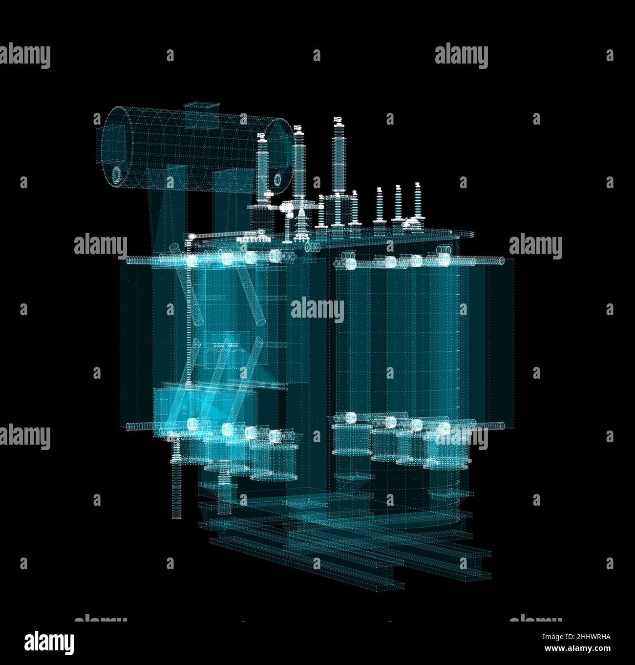 Electric power station of particles Stock Photo - Alamy
