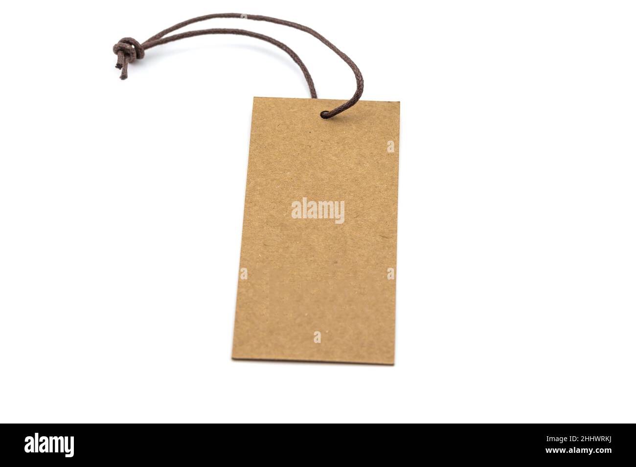 Blank price tag isolated on white background Stock Photo - Alamy