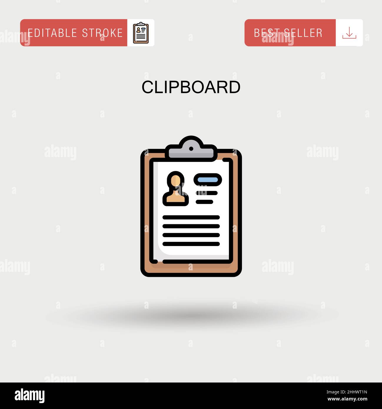 Clipboard Simple vector icon Stock Vector Image & Art - Alamy