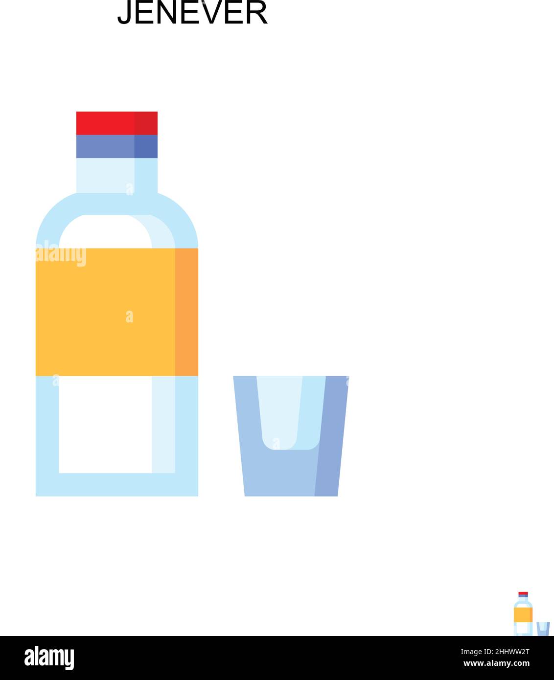 Jenever Simple vector icon. Illustration symbol design template for web ...