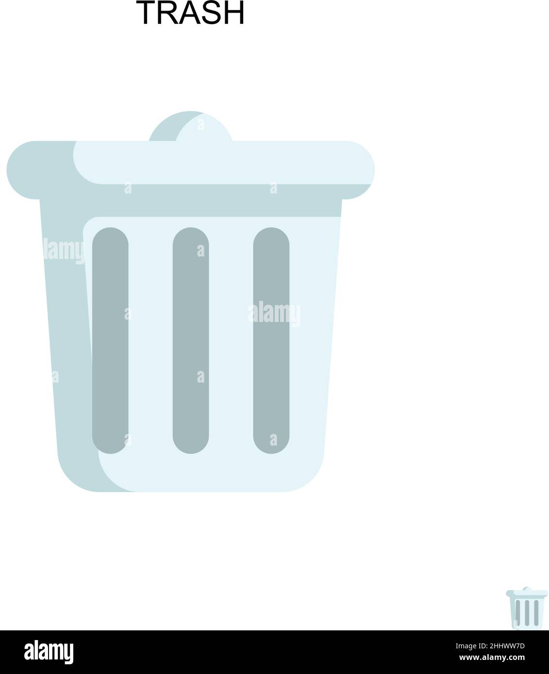 Plastic trash can Stock Vector Images - Alamy