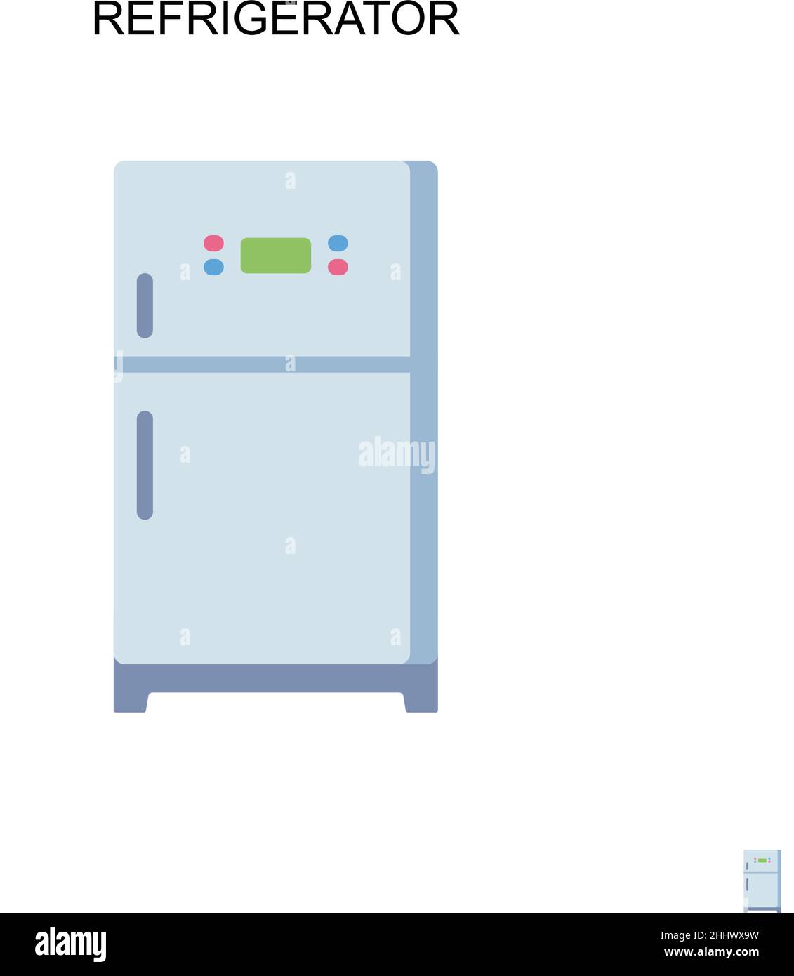 Open refrigerator door icon hi-res stock photography and images - Alamy