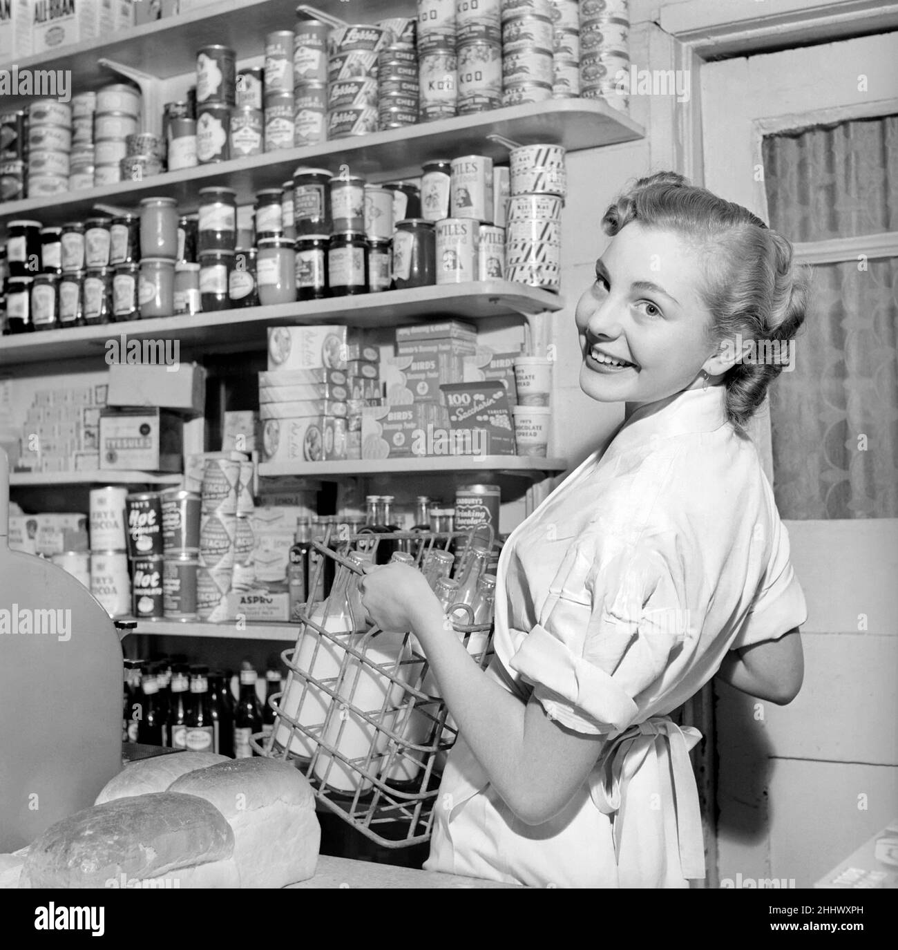 Milk Woman cum Ballerina. Barbara Ferris who by day delivers the milk ...