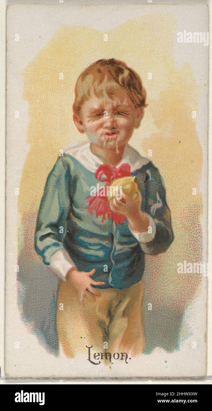 Lemon, from the Fruits series (N12) for Allen & Ginter Cigarettes ...