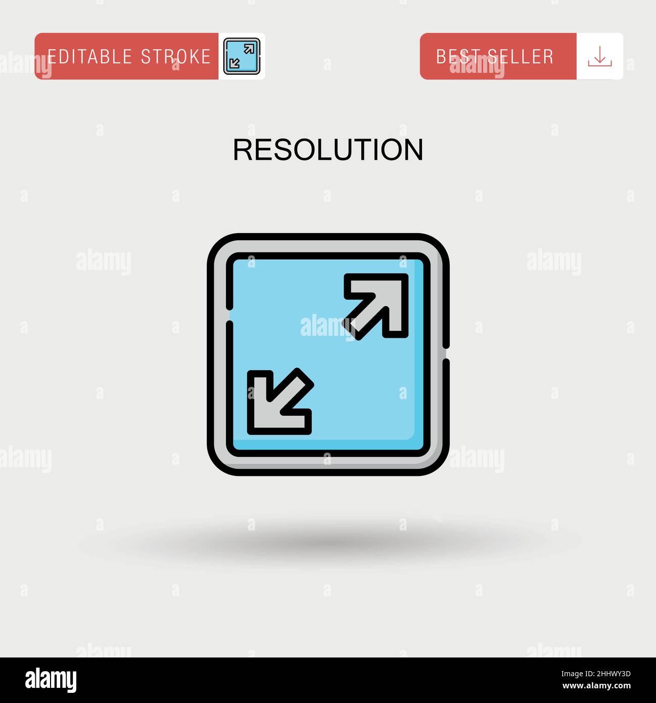 Resolution Simple vector icon Stock Vector Image & Art - Alamy