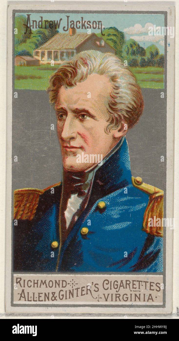 Andrew Jackson, from the Great Generals series (N15) for Allen & Ginter ...