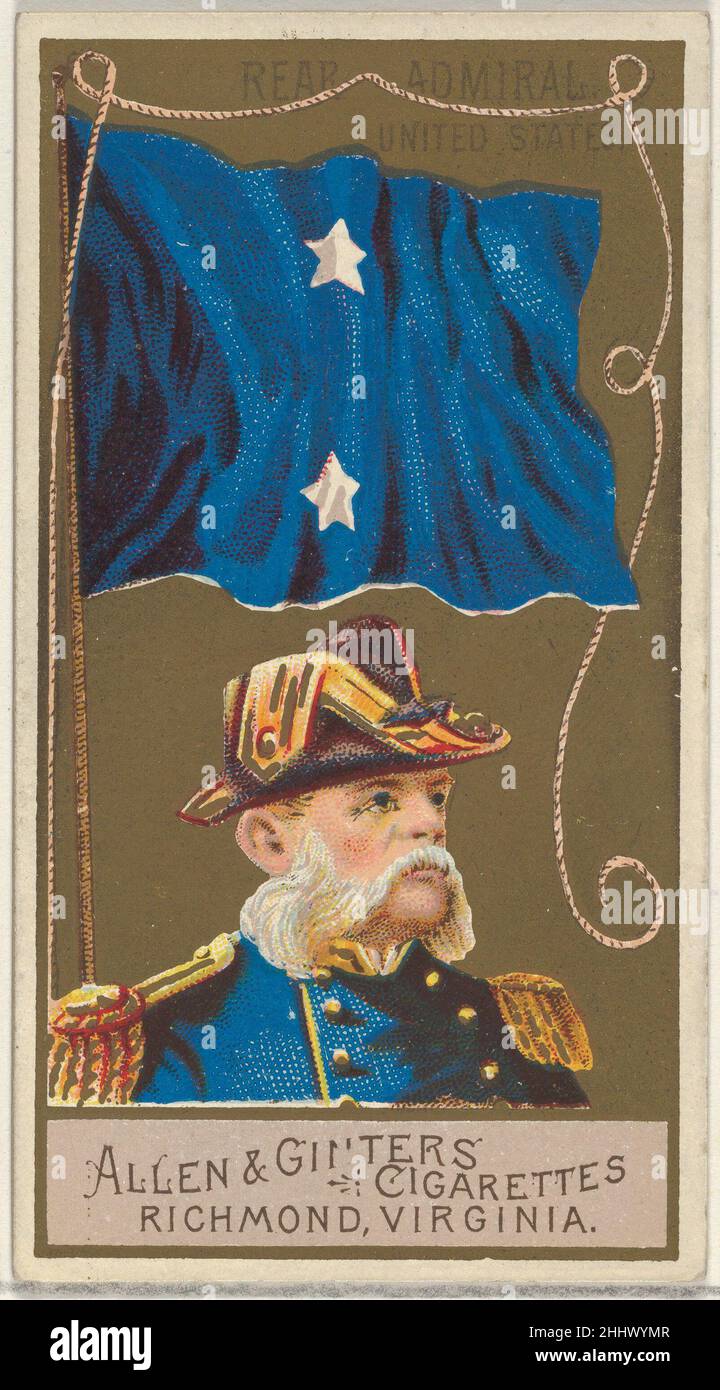 Rear Admiral, United States, from the Naval Flags series (N17) for ...