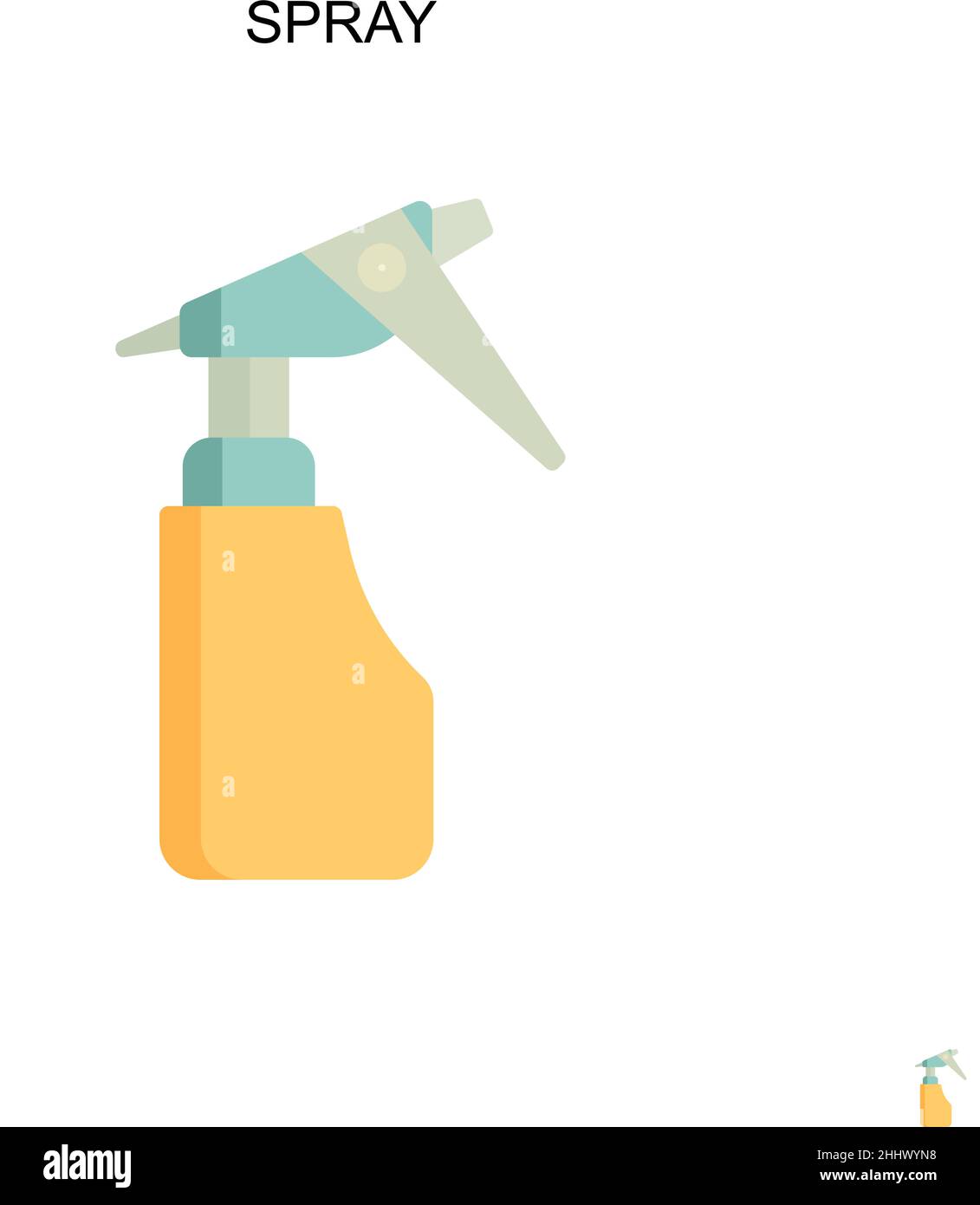 Spray Simple vector icon. Illustration symbol design template for web ...