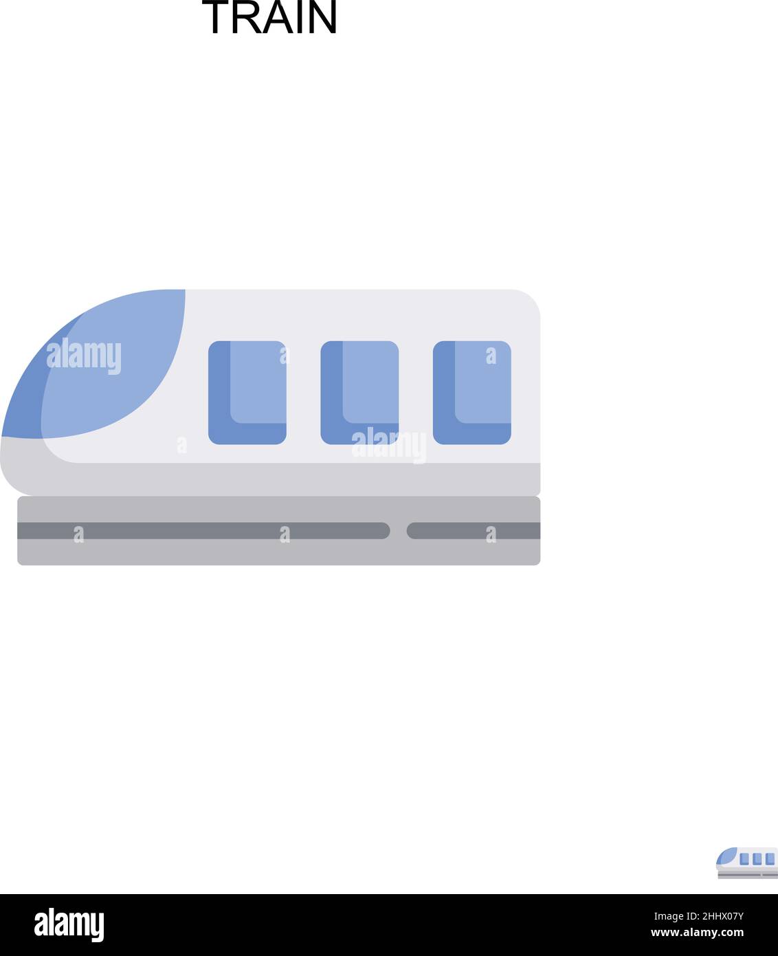 Train Simple vector icon. Illustration symbol design template for web ...