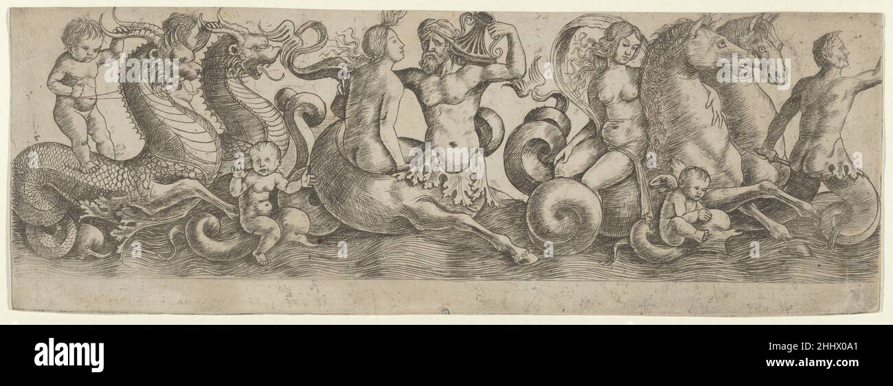 Frieze with Tritons and Nymphs 1490–1530 Girolamo Mocetto Italian ...