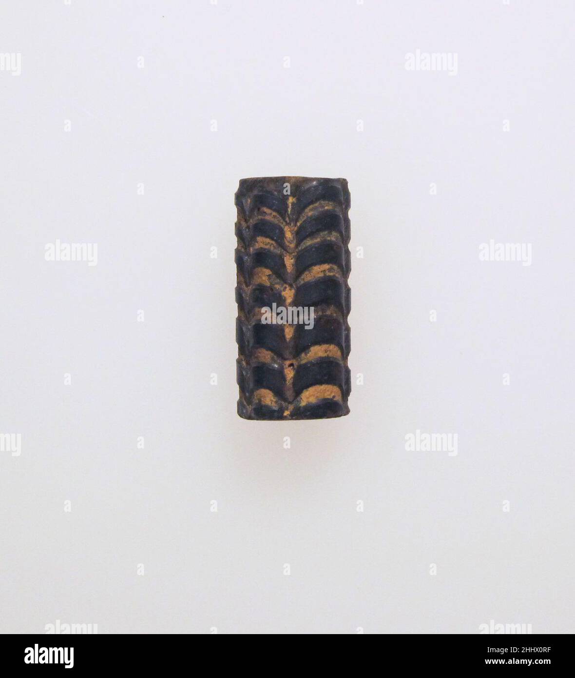 Glass cylindrical bead ca. 4th century A.D. Roman, eastern ...