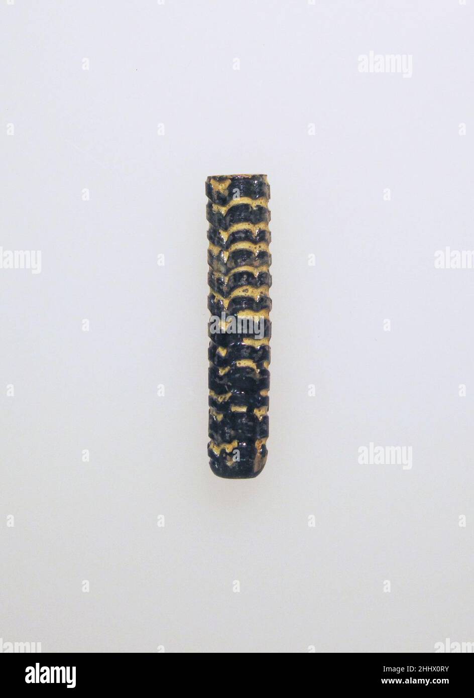 Glass cylindrical bead ca. 4th century A.D. Roman, eastern ...