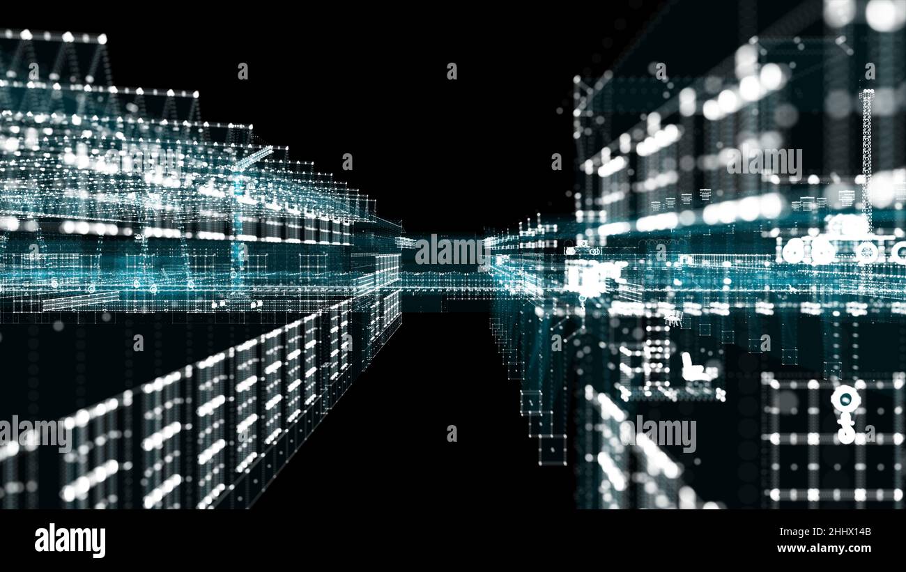 Holographic technology digital transformation hi-res stock photography ...