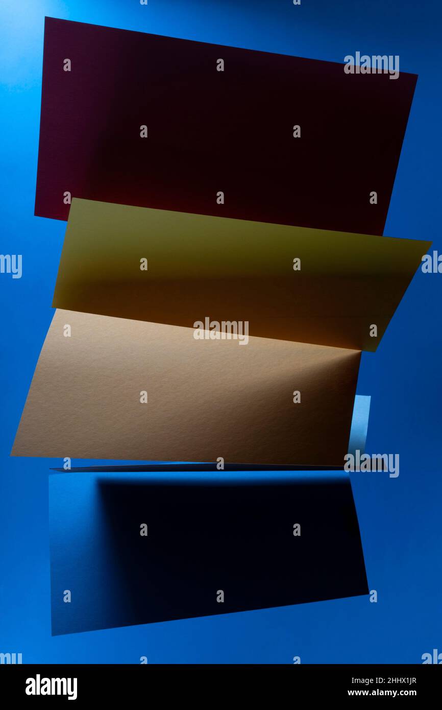 Texture and background from sheets of colored paper. For decoration ...