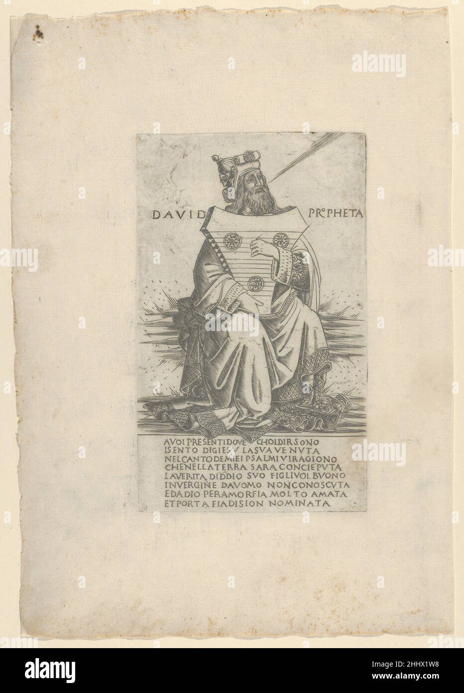 The Prophet David, from Prophets and Sibyls 1480–90 Francesco Rosselli ...