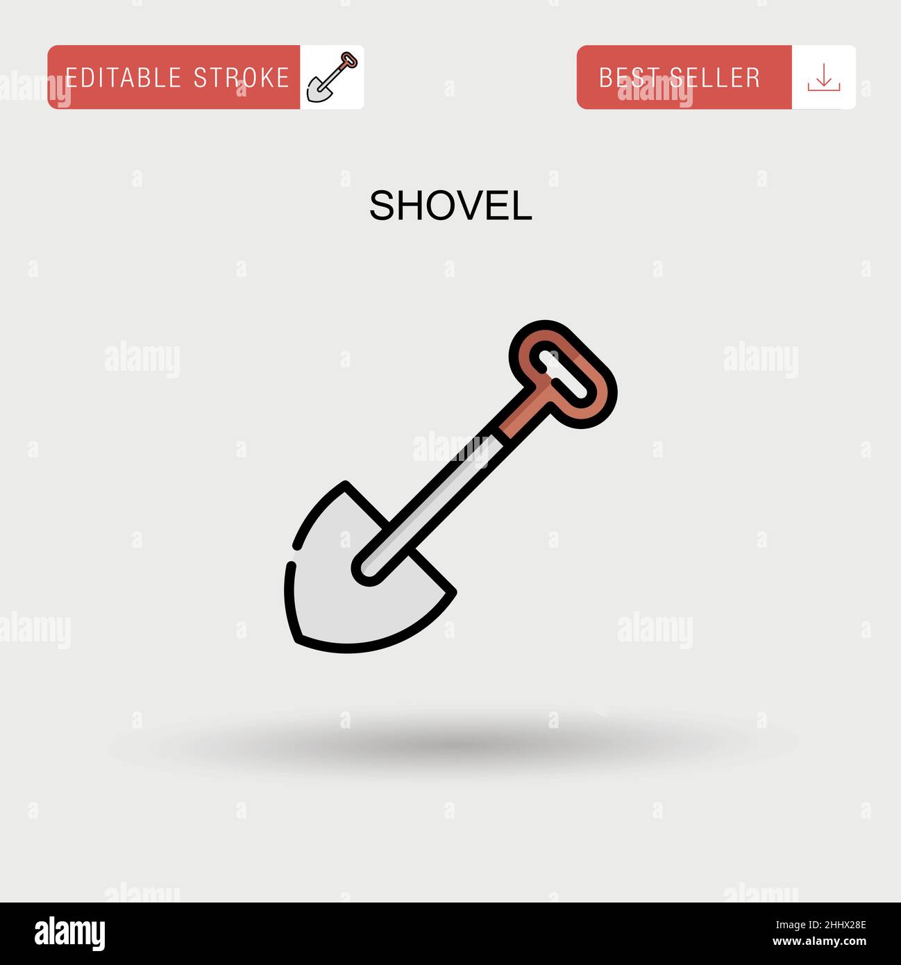 Shoveling snow and path Stock Vector Images - Alamy