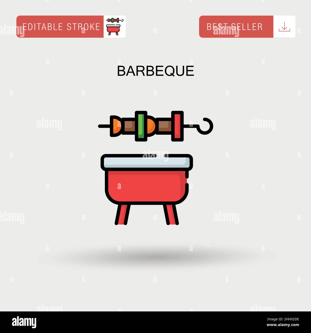 Grill barbecue barbeque sauce Stock Vector Images - Alamy