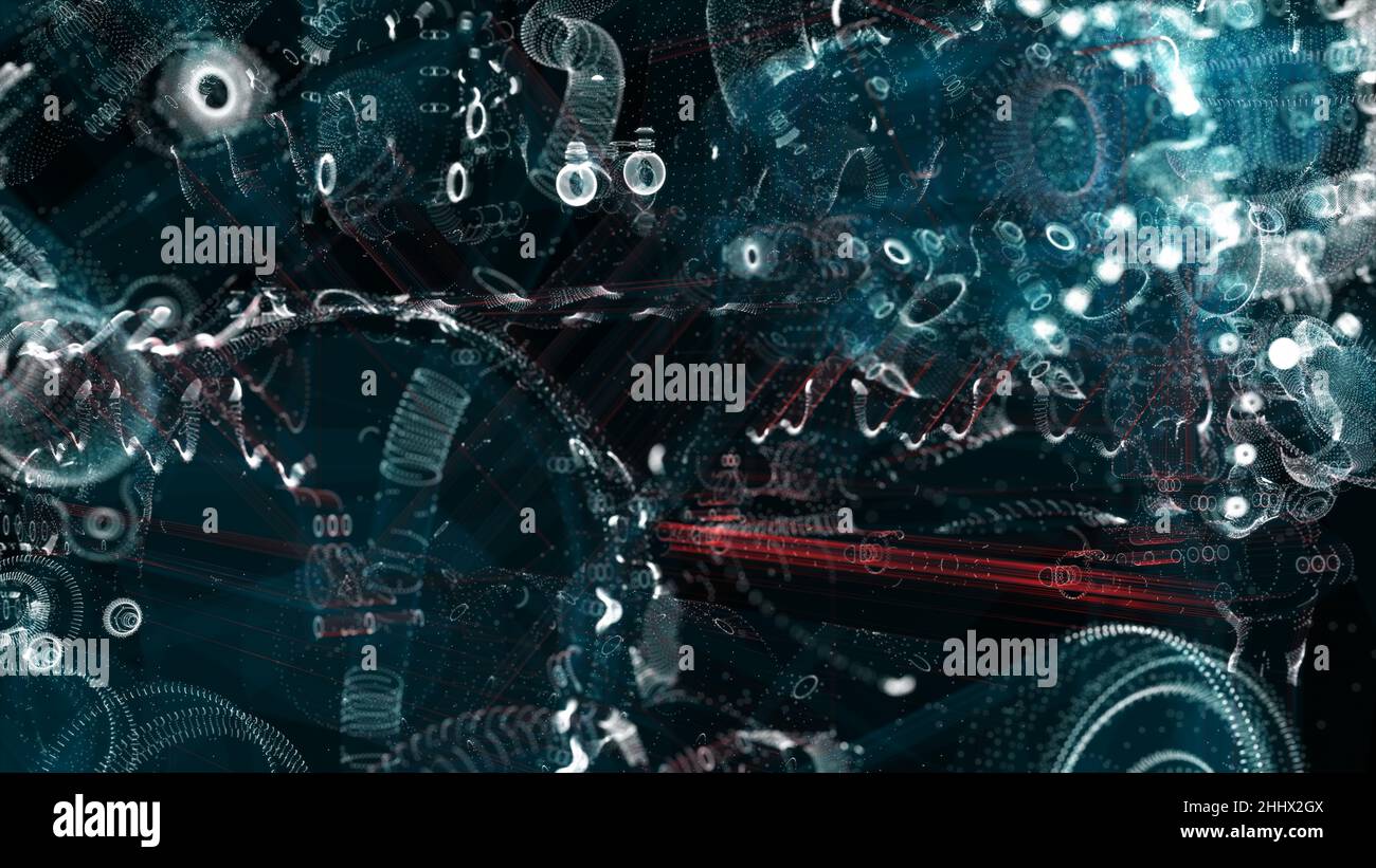 Abstract technology particles mesh background Stock Photo - Alamy