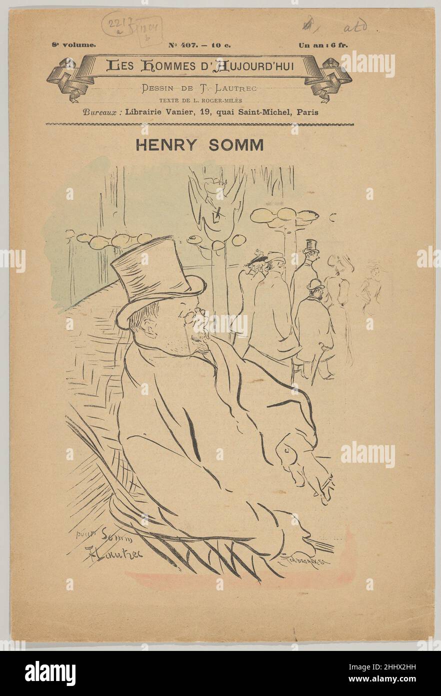 Henry Somm Published 1897 After Henri de Toulouse-Lautrec French ...