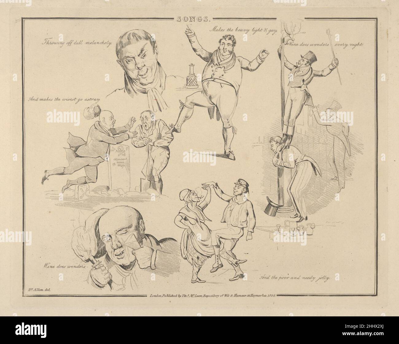Songs: "Throwing off dull melancholy..." 1822 Henry Thomas Alken ...