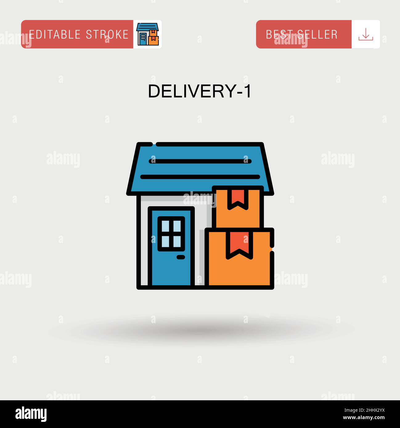 Delivery-1 Simple vector icon Stock Vector Image & Art - Alamy