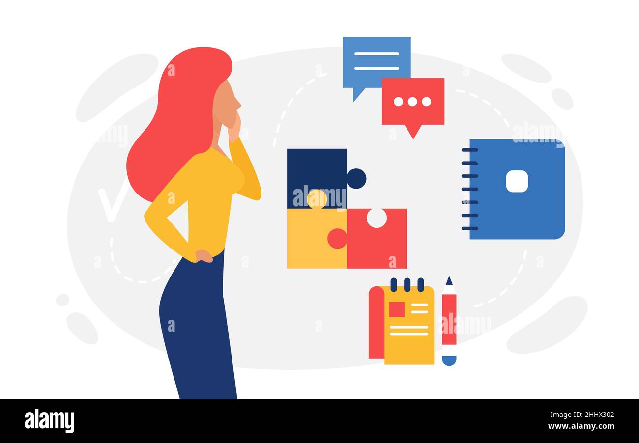 Logic thinking abstract psychology Cut Out Stock Images & Pictures - Alamy