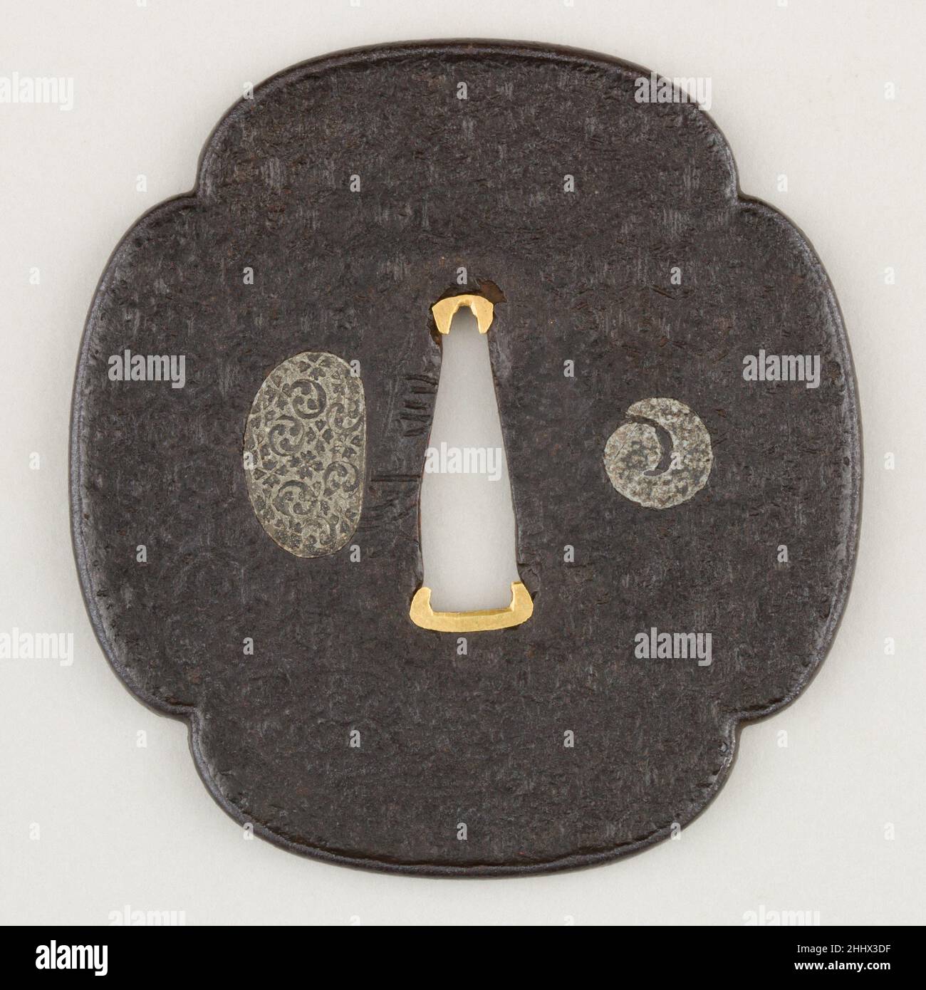 Sword Guard (Tsuba) 16th century Inscribed by Nobuiye Myōchin Japanese ...