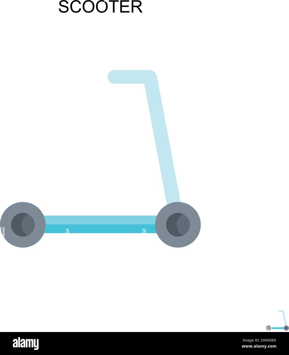 Scooter Simple vector icon. Illustration symbol design template for web ...