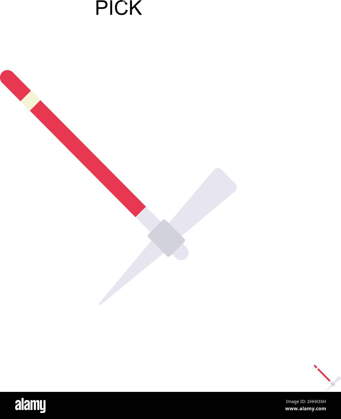 Pick Simple vector icon. Illustration symbol design template for web ... Pick Simple vector icon. Illustration symbol design template for web ...