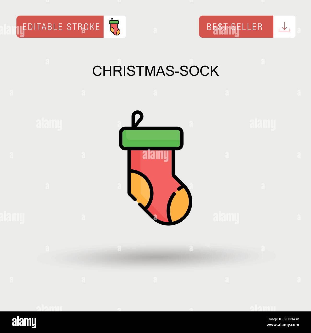 Sock icon cartoon illustration sock hi-res stock photography and images ...