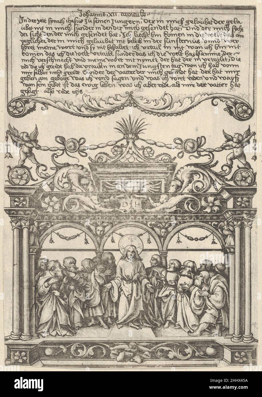 Christ Testifying his Mission ca. 1520 Daniel Hopfer German. Christ ...