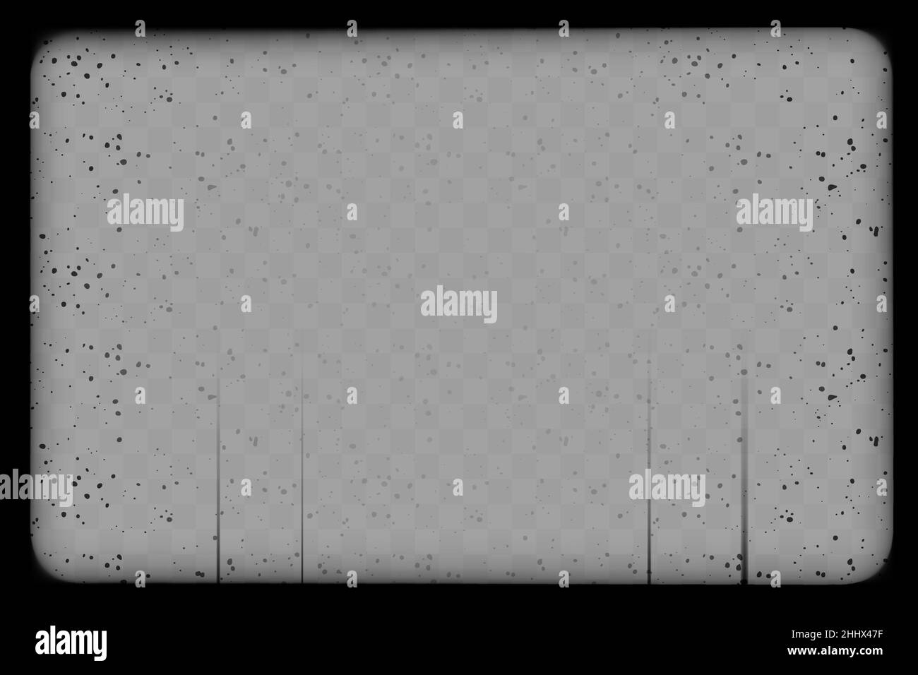 Old cinematic frame transparent overlay mockup. Blank film strip vector ...