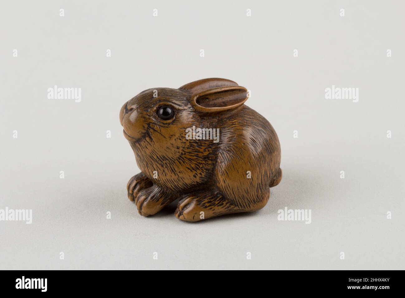 Netsuke of a Seated Hare late 18th–early 19th century Minkō Japanese ...