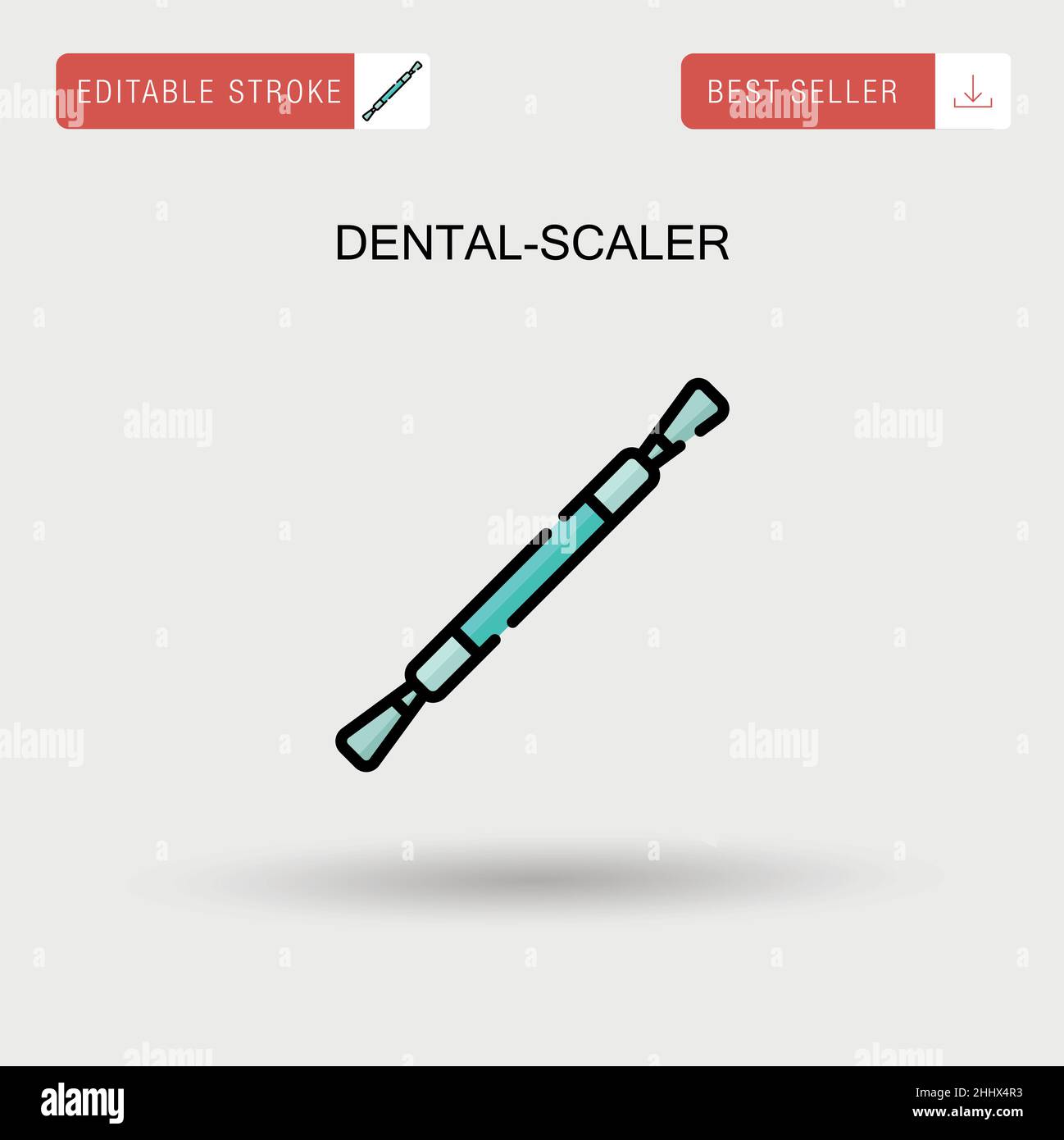 Dental-scaler Simple vector icon Stock Vector Image & Art - Alamy