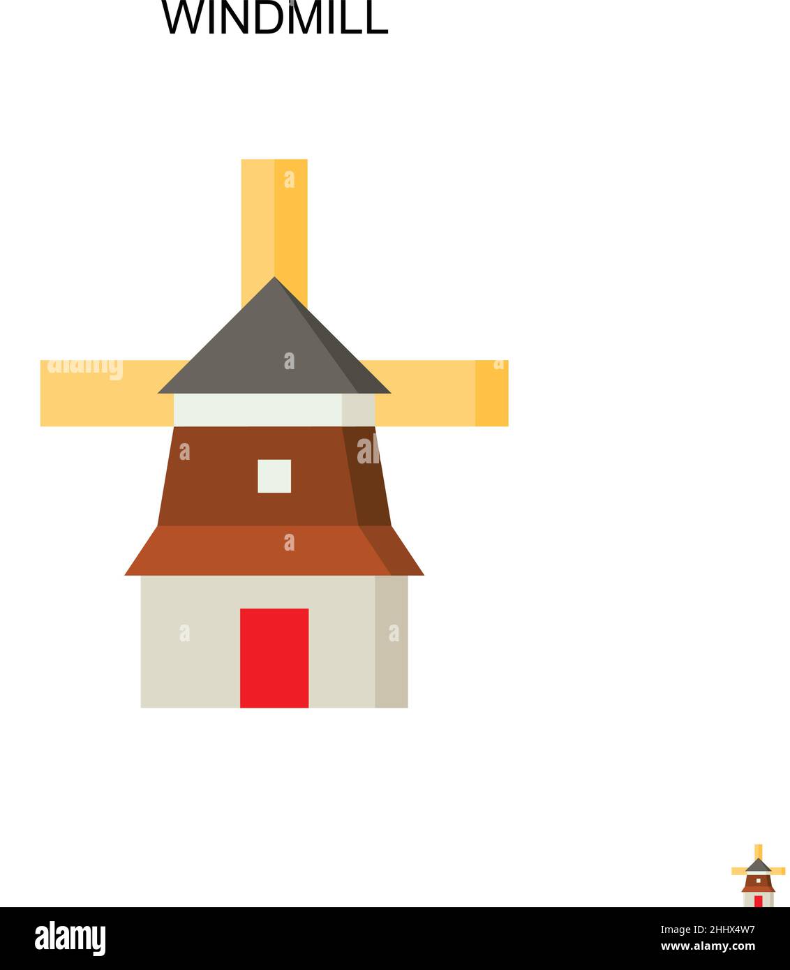 Old wind turbines Stock Vector Images - Alamy