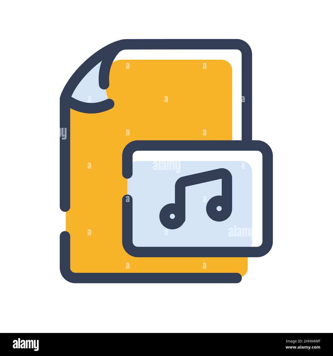 music document file paper page entertainment single isolated icon with ...