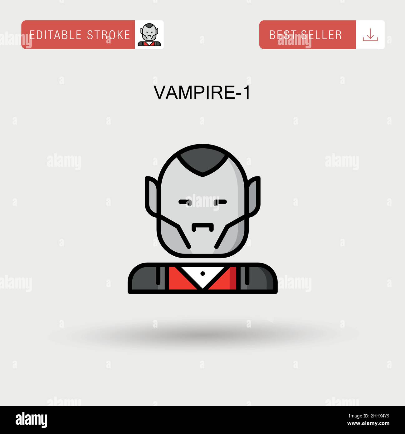 Vampire-1 Simple vector icon Stock Vector Image & Art - Alamy
