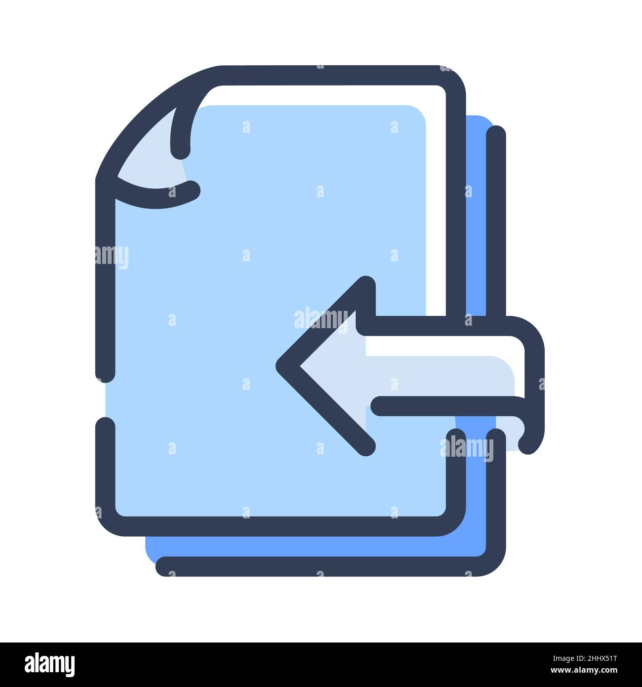 merge document file paper page merging single isolated icon with dash or dashed line style ...