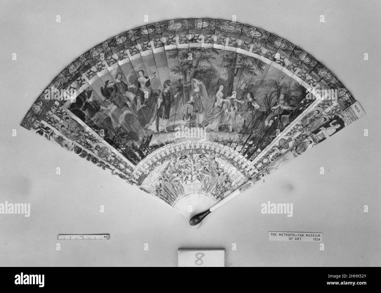 Fan early 18th century French. Fan 209526 Stock Photo - Alamy