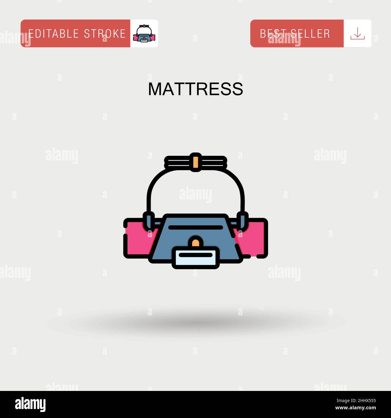 Mattress Simple vector icon Stock Vector Image & Art - Alamy