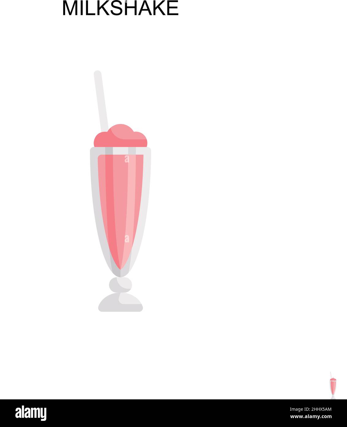 Milk shake Stock Vector Images - Alamy