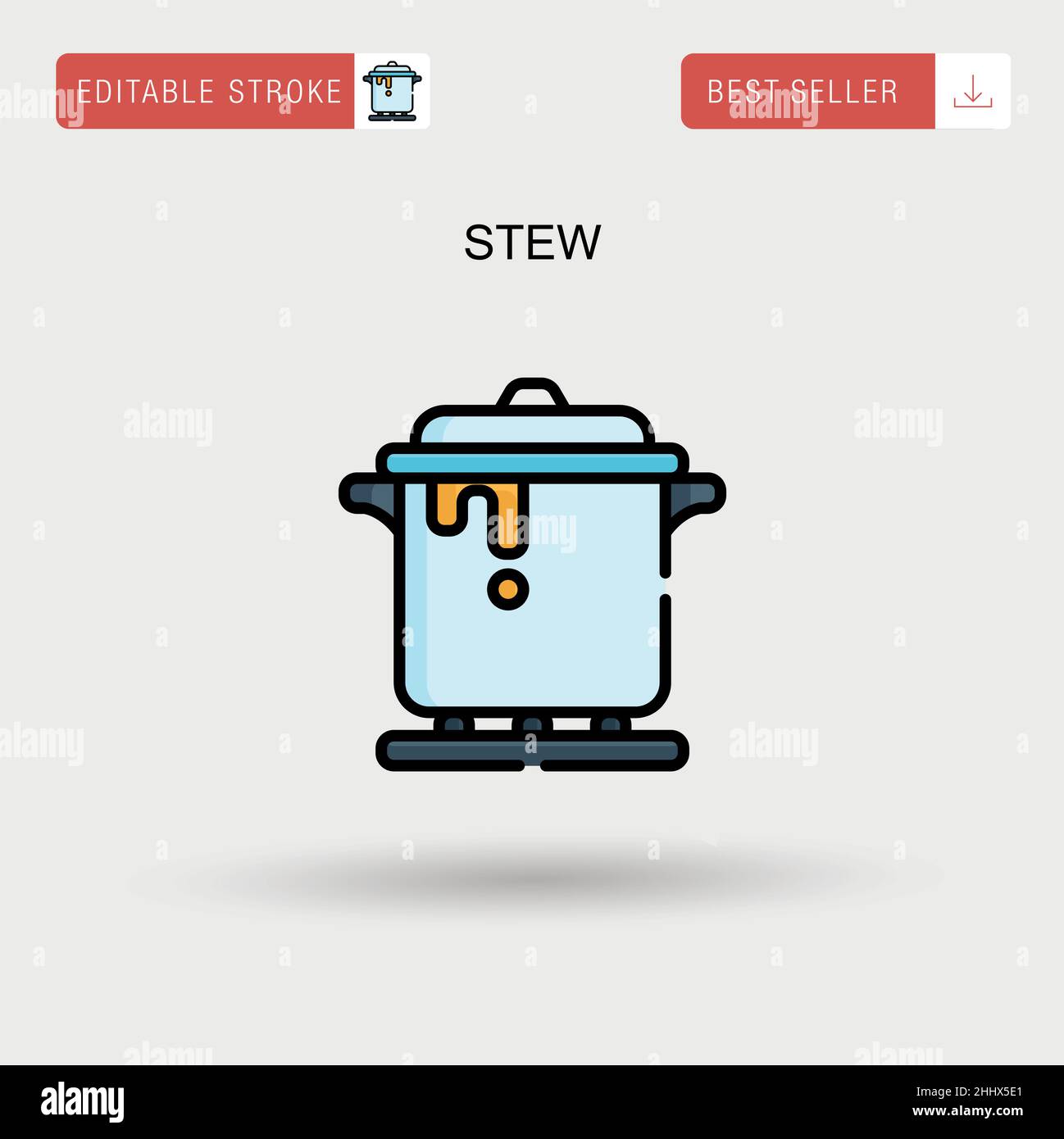 Stew Simple vector icon Stock Vector Image & Art - Alamy