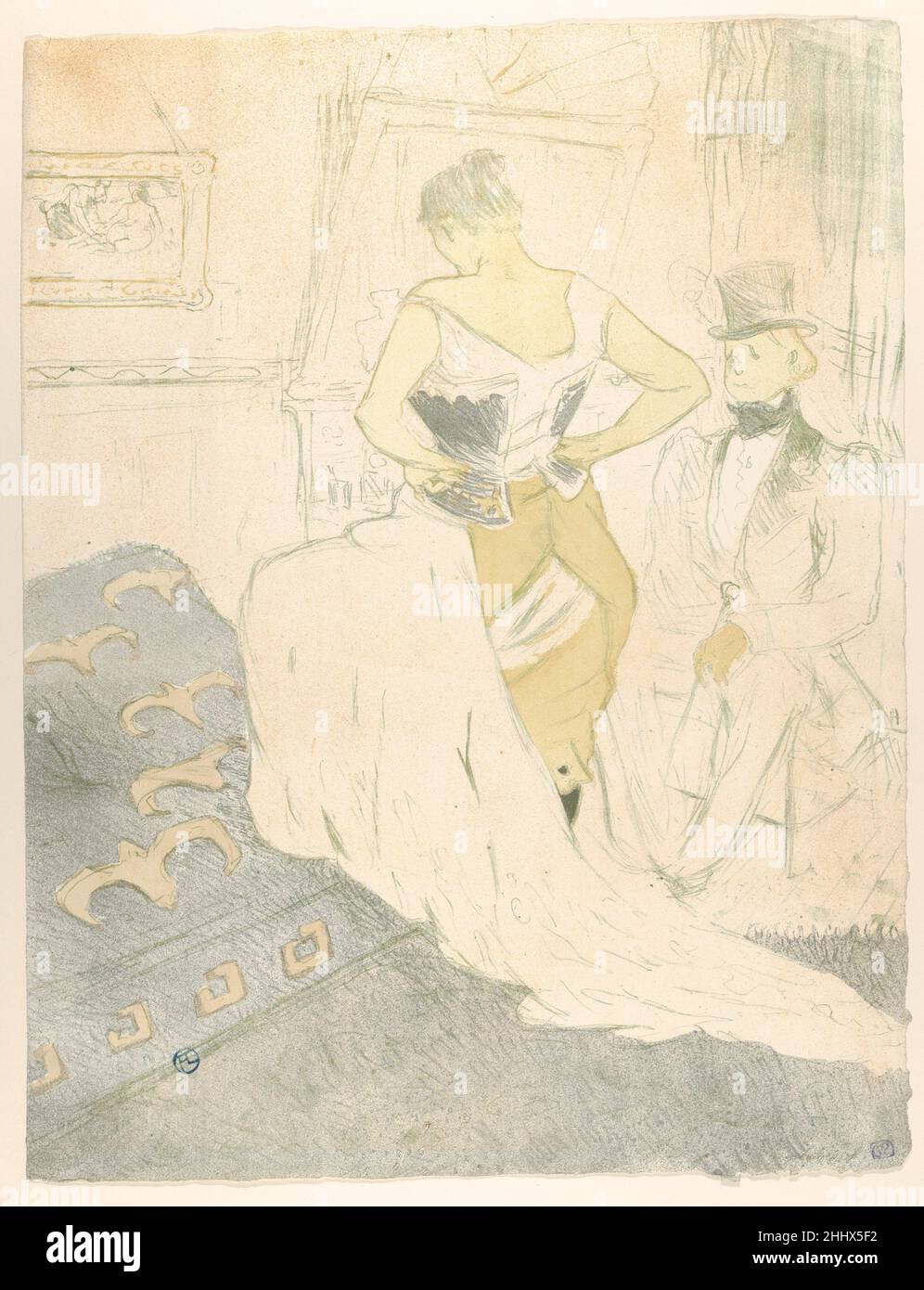 Fastening a Corset – A Passing Conquest, from the series Elles 1896 ...