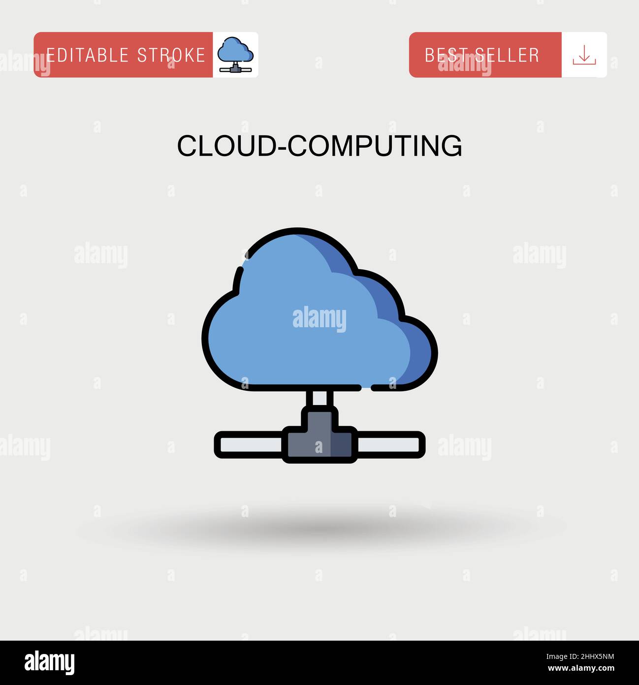 Cloud-computing Simple vector icon Stock Vector Image & Art - Alamy