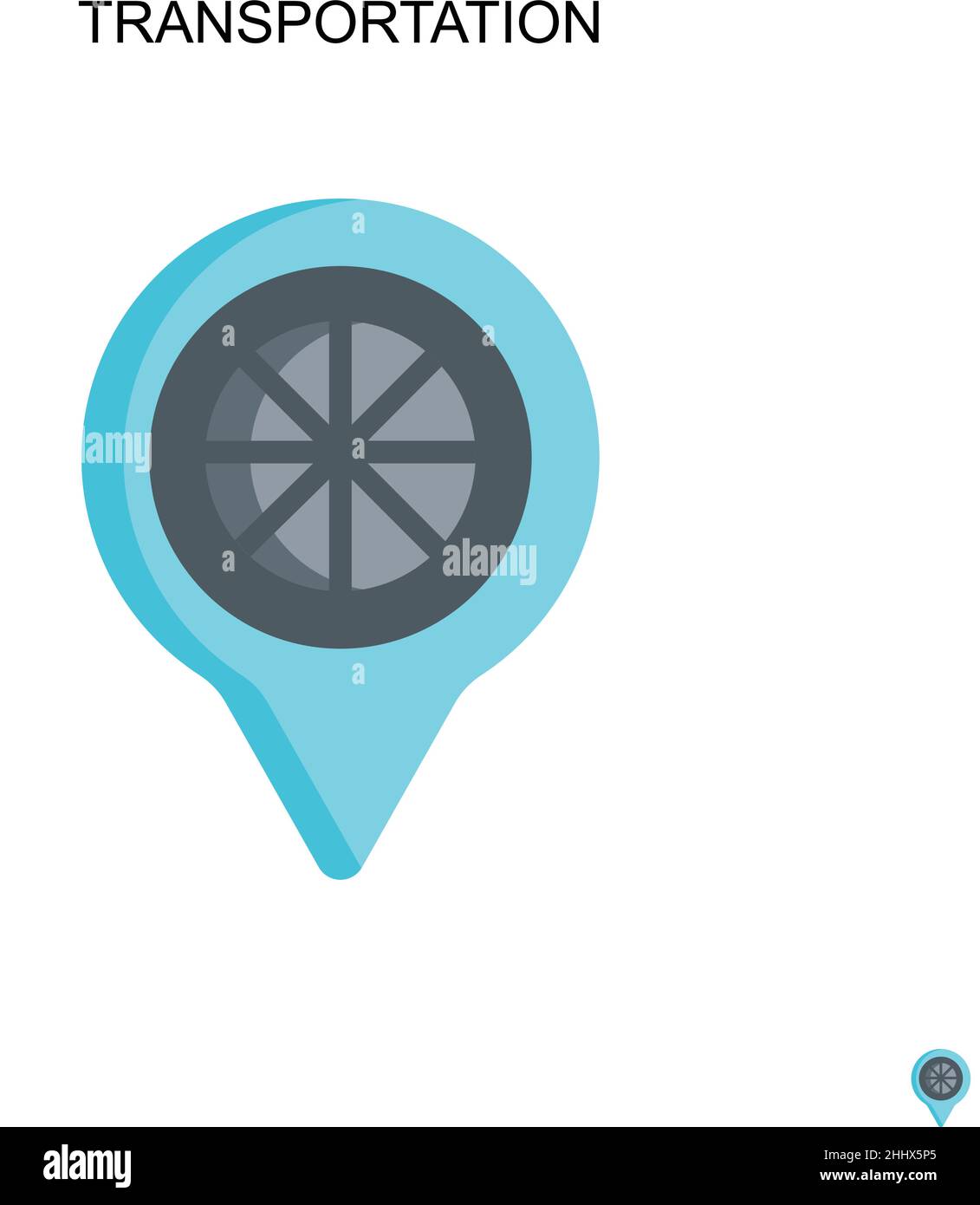 Transportation Simple vector icon. Illustration symbol design template ...