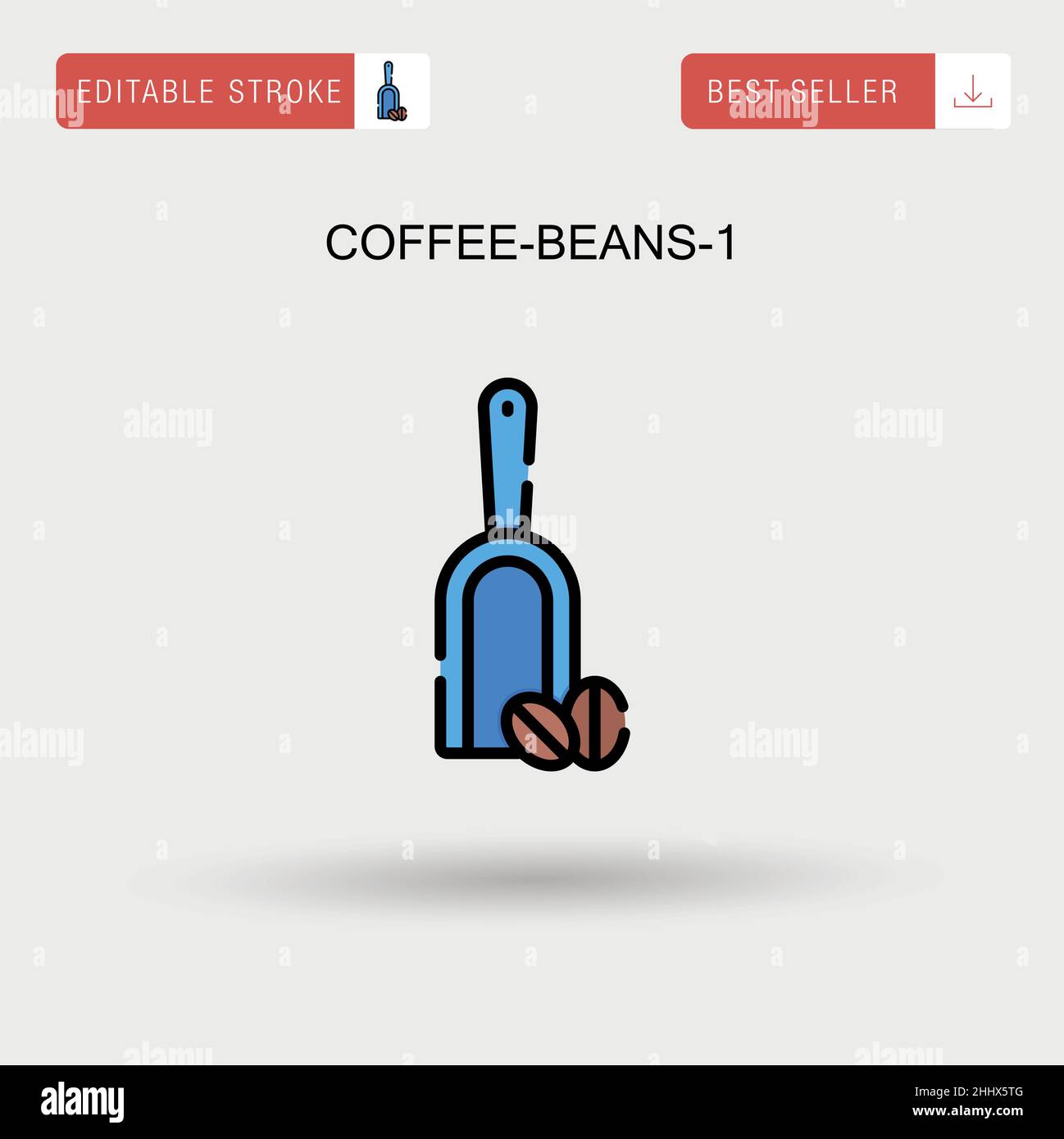 One single bean Stock Vector Images - Alamy