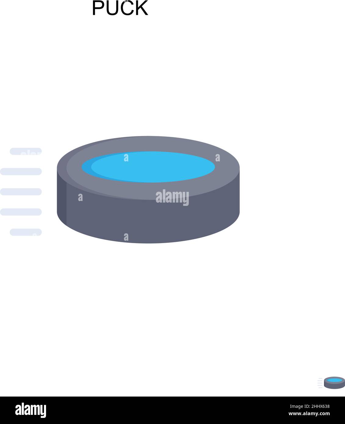 Puck Simple vector icon. Illustration symbol design template for web ...