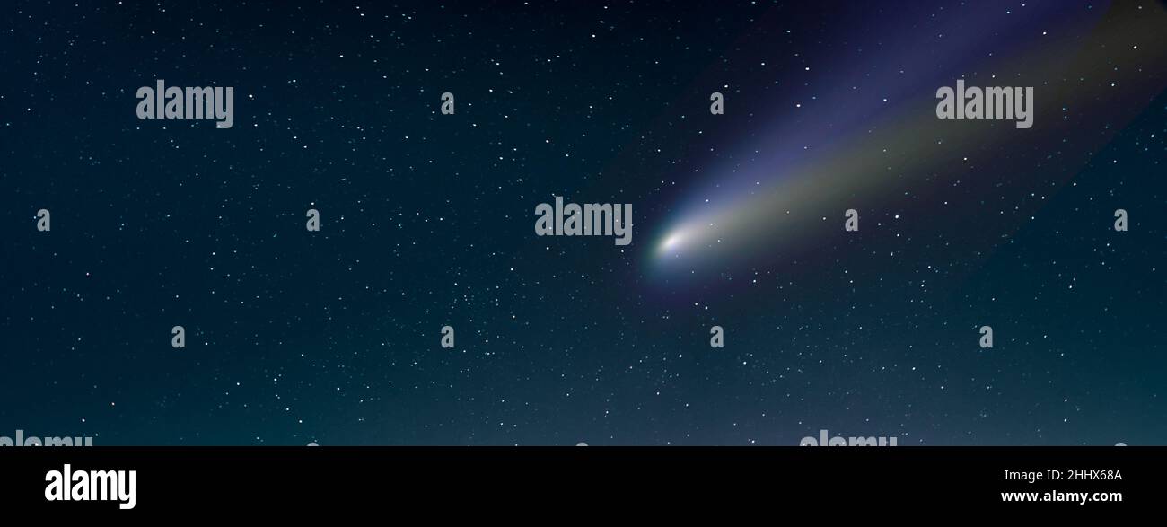 Comet shooting star in space hi-res stock photography and images - Alamy