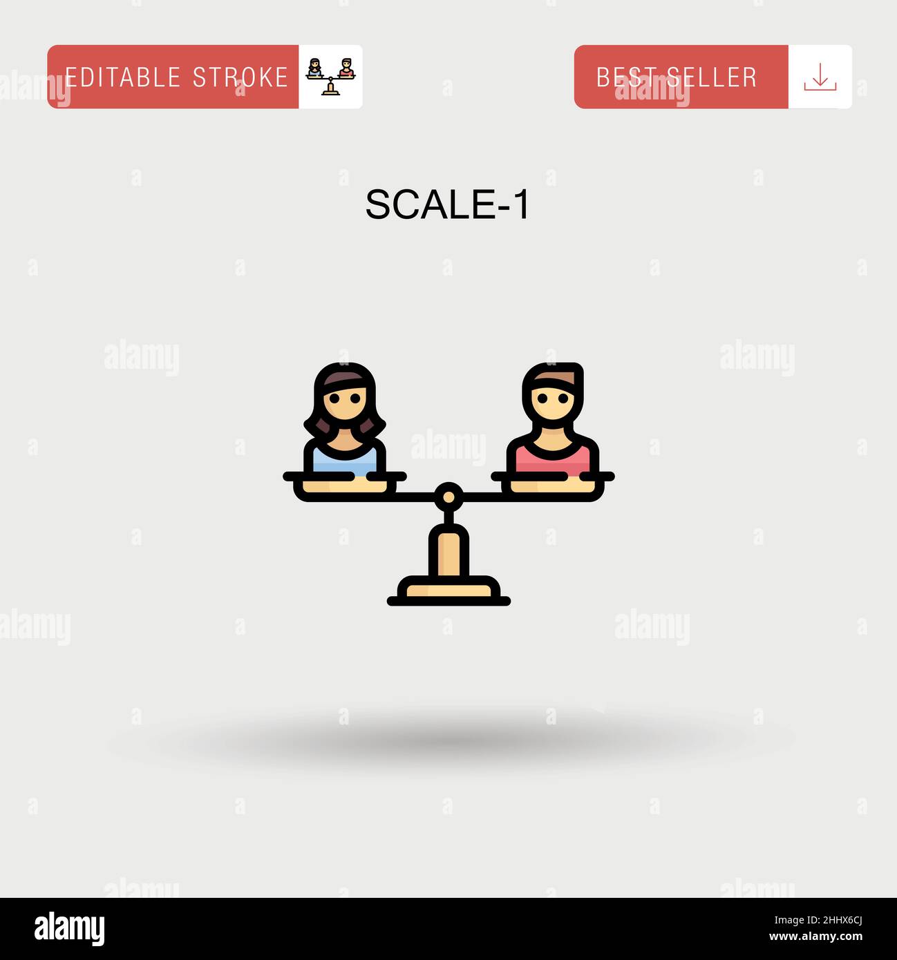 Scale-1 Simple vector icon Stock Vector Image & Art - Alamy