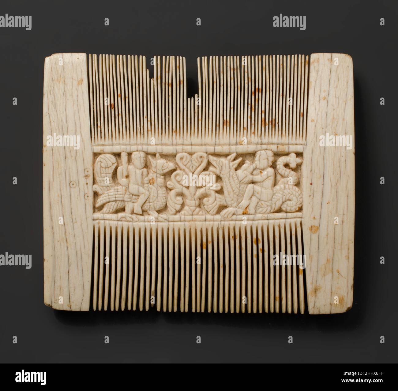 Liturgical Comb late 11th–early 12th century Italian Decorated double ...